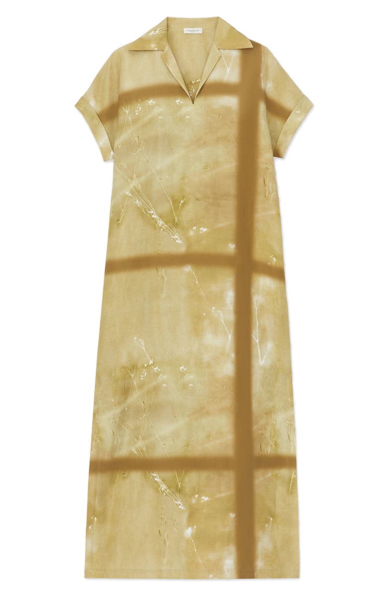 Lafayette 148 New York Desert Wildflower Print Silk & Linen Popover ...