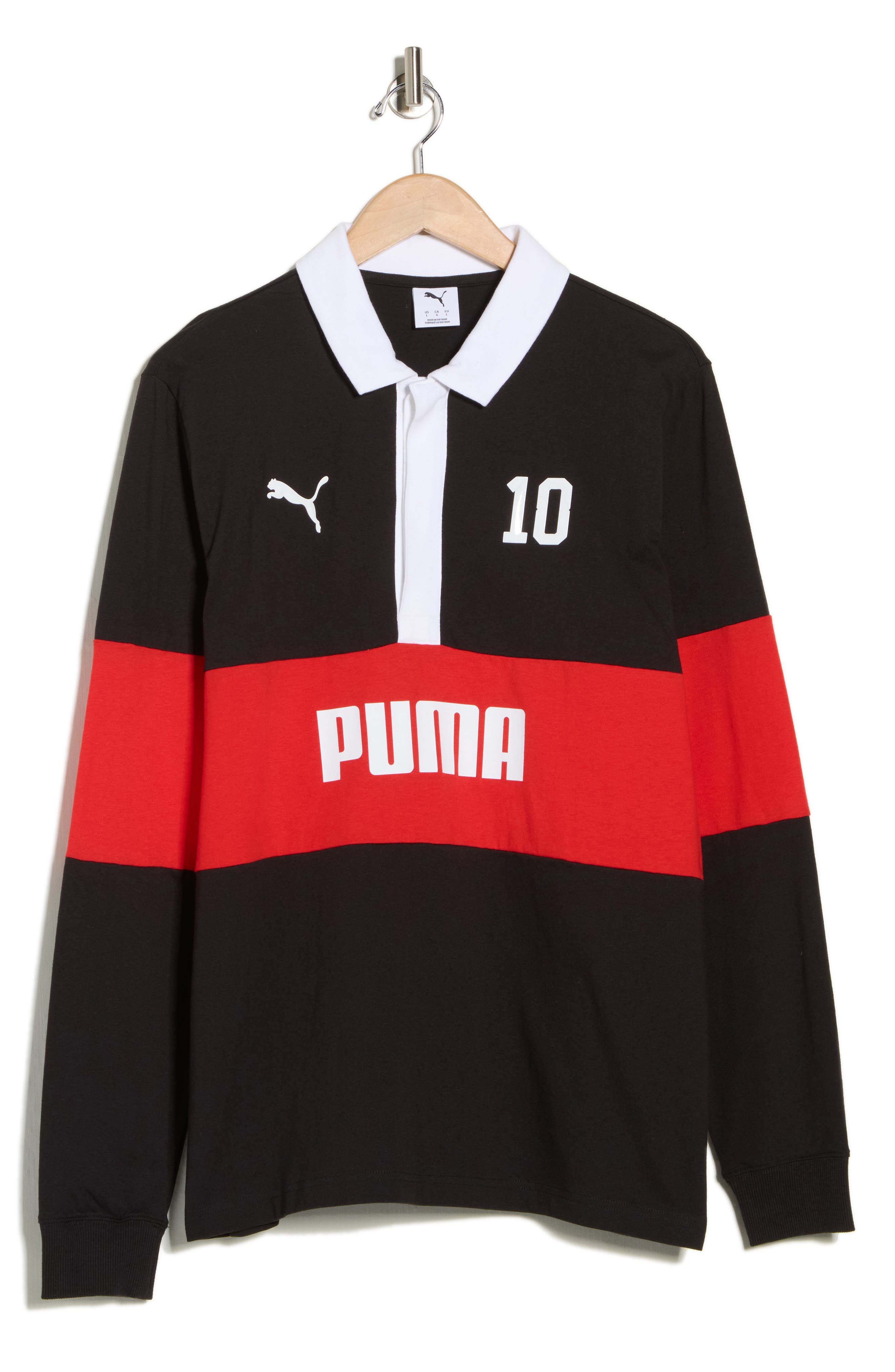 PUMA Sport Colorblock Long Sleeve Rugby Polo | Nordstromrack