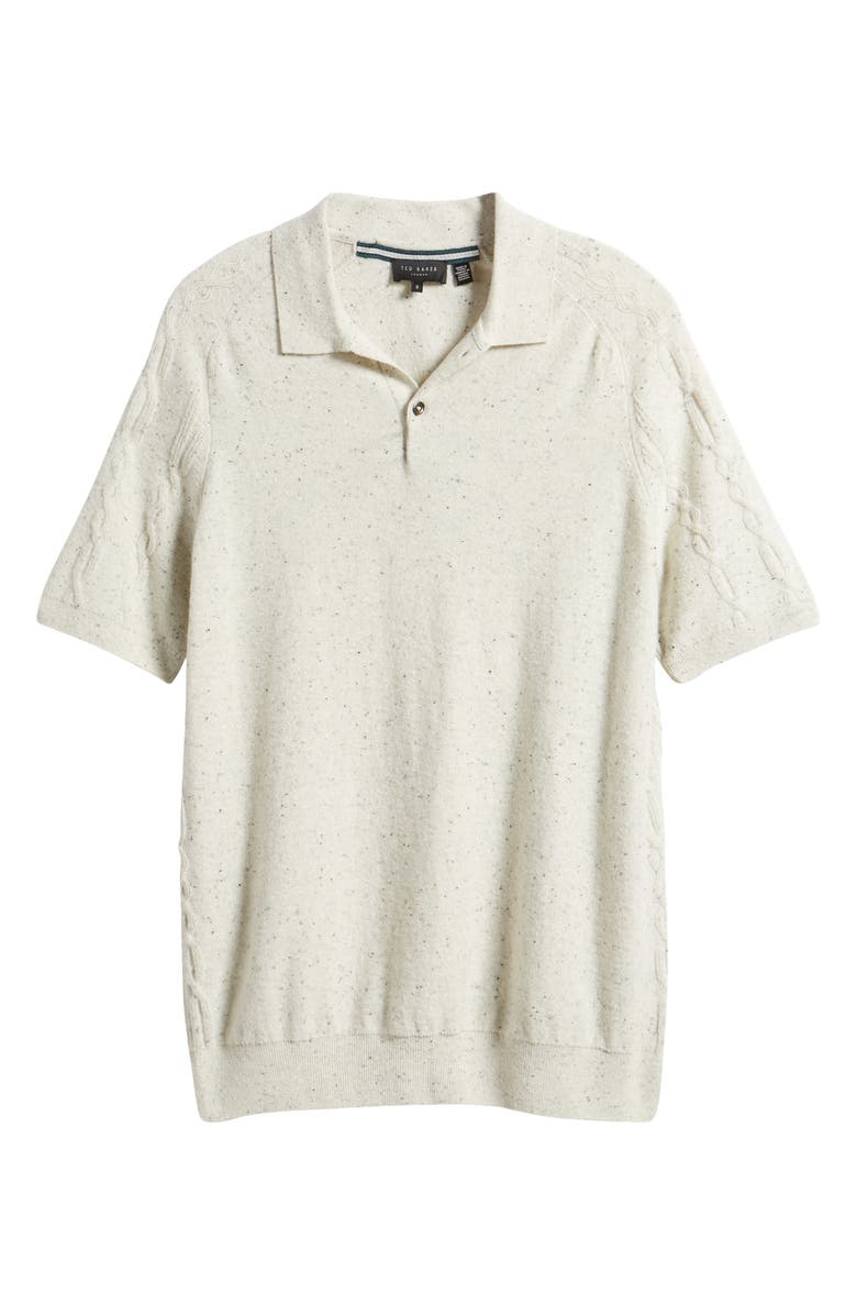 Ted Baker London Ustee Cable Stitch Short Sleeve Polo Sweater ...