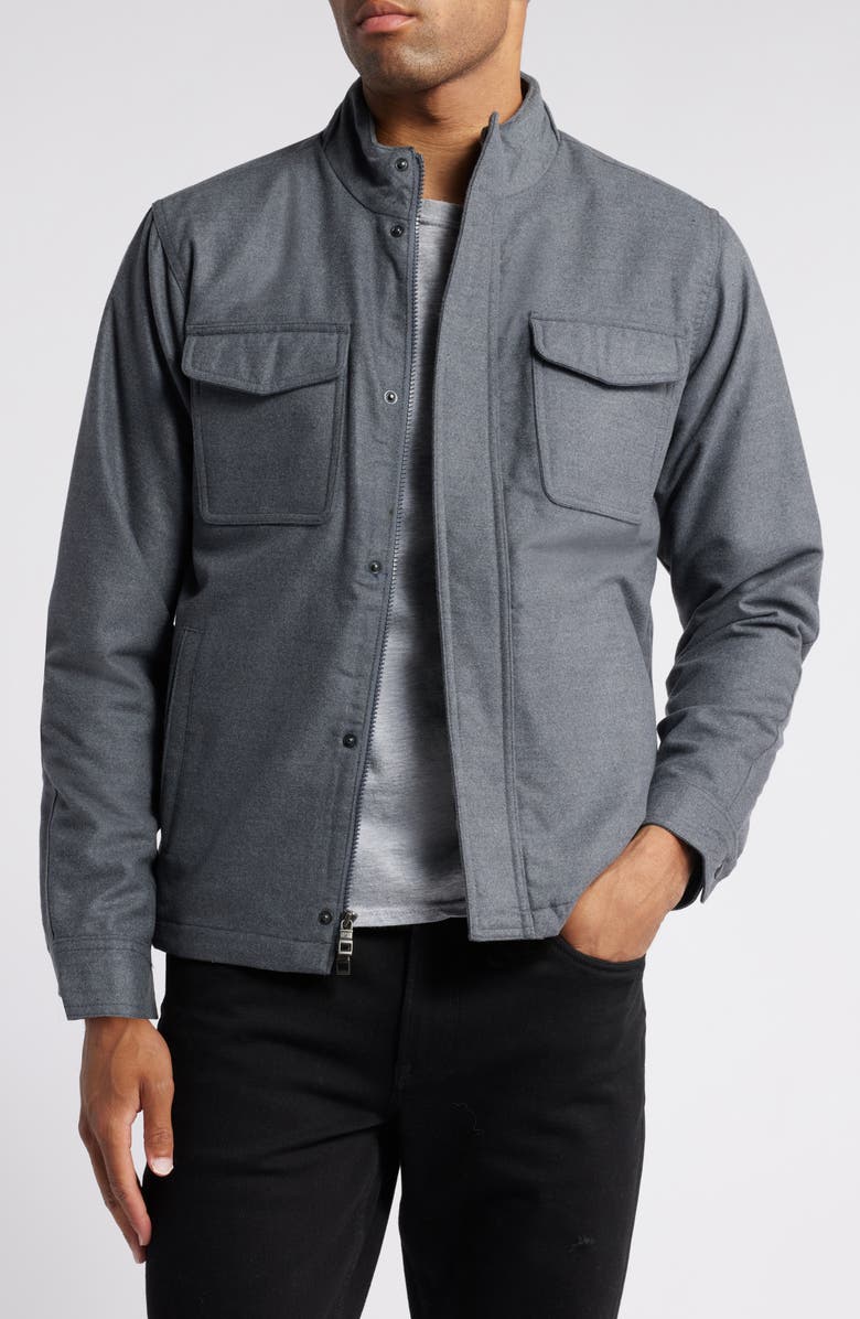 Peter Millar Norfolk Water Resistant Wool Bomber Jacket | Nordstrom