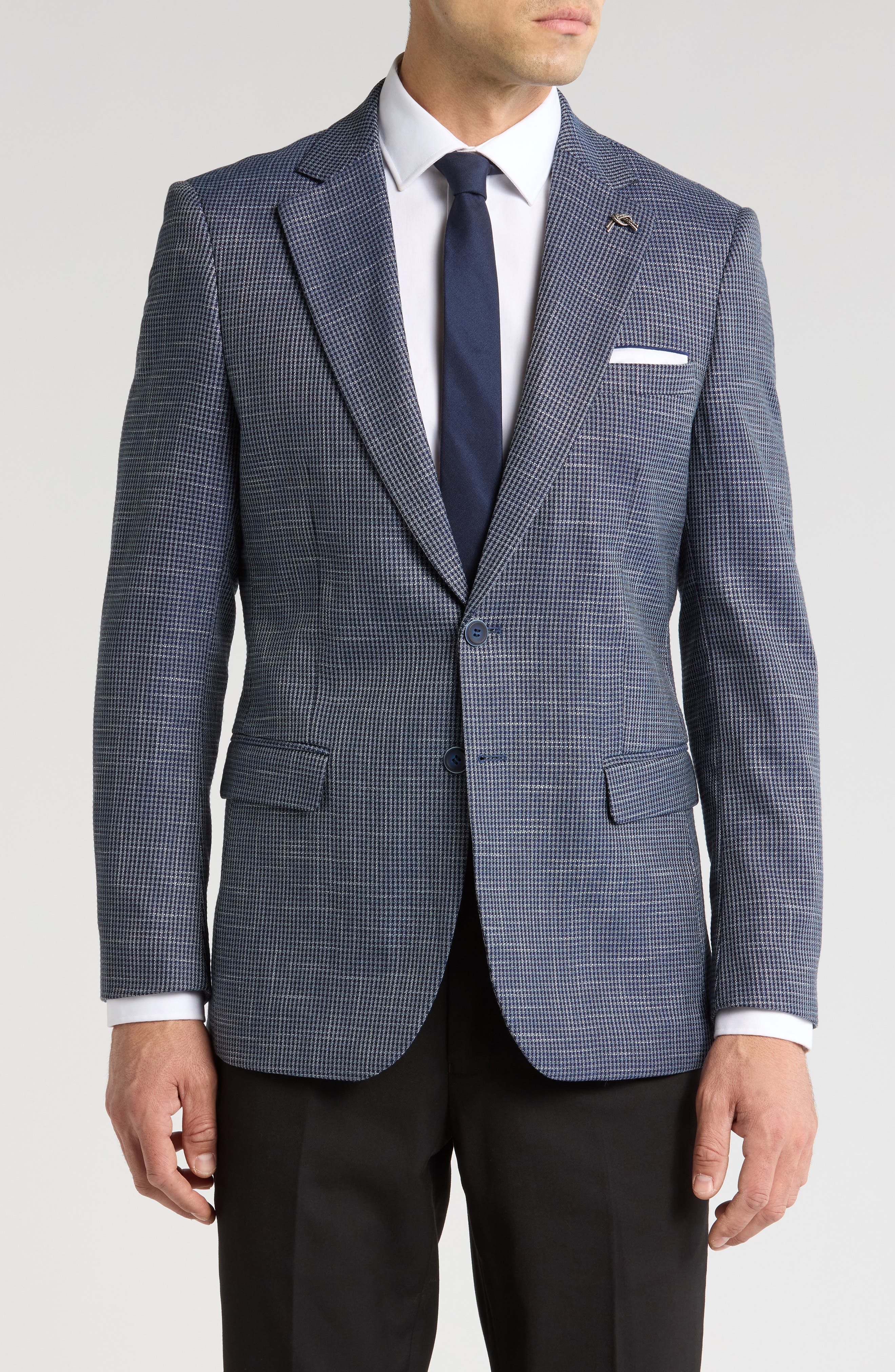 Tahari Slim Fit Houndstooth Blazer | Nordstromrack