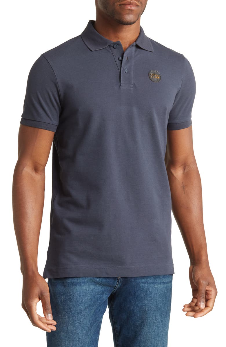 CLASS CAVALLI Circle Logo Cotton Polo | Nordstromrack