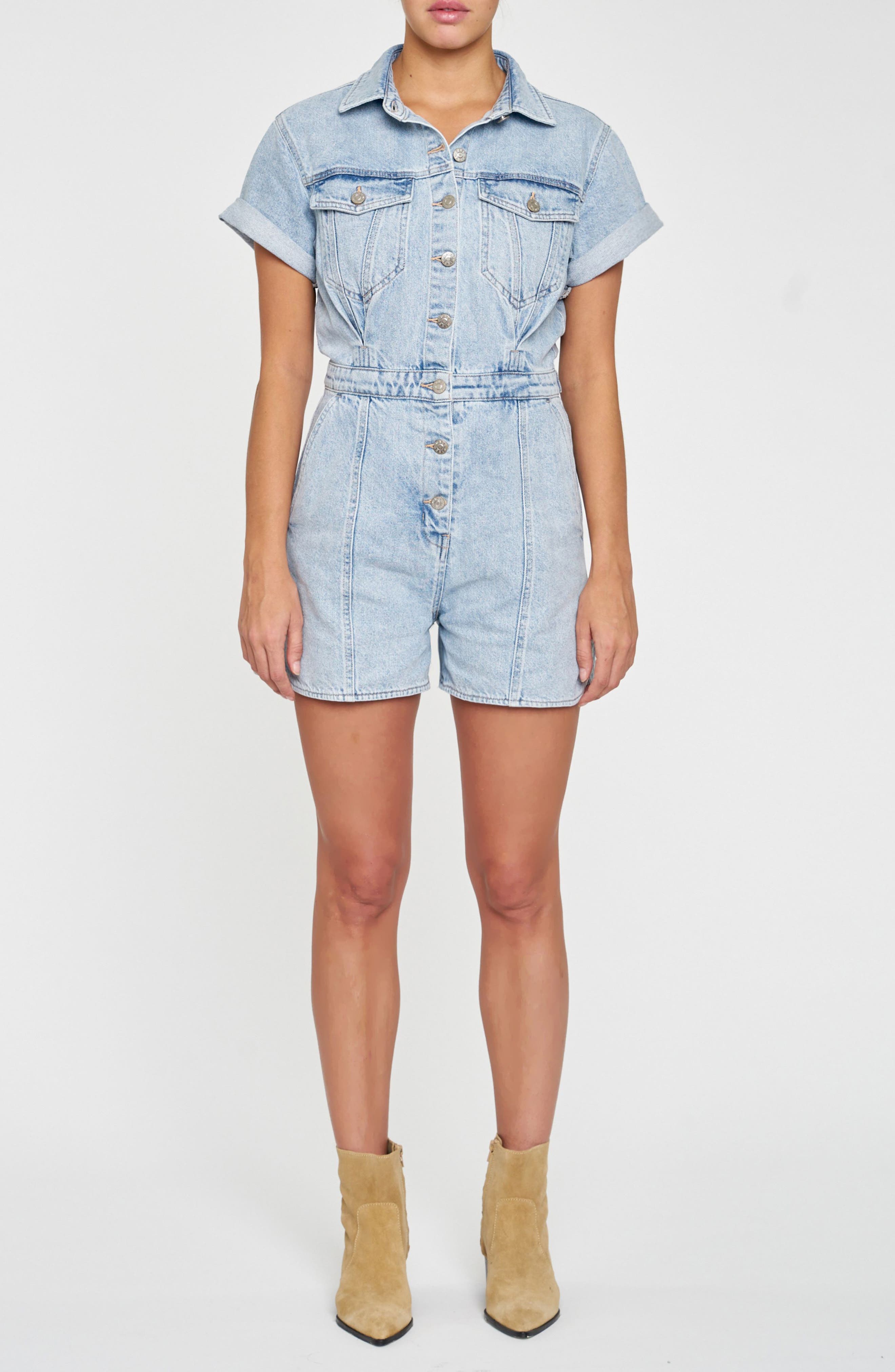 DAZE Topanga Denim Romper | Nordstromrack