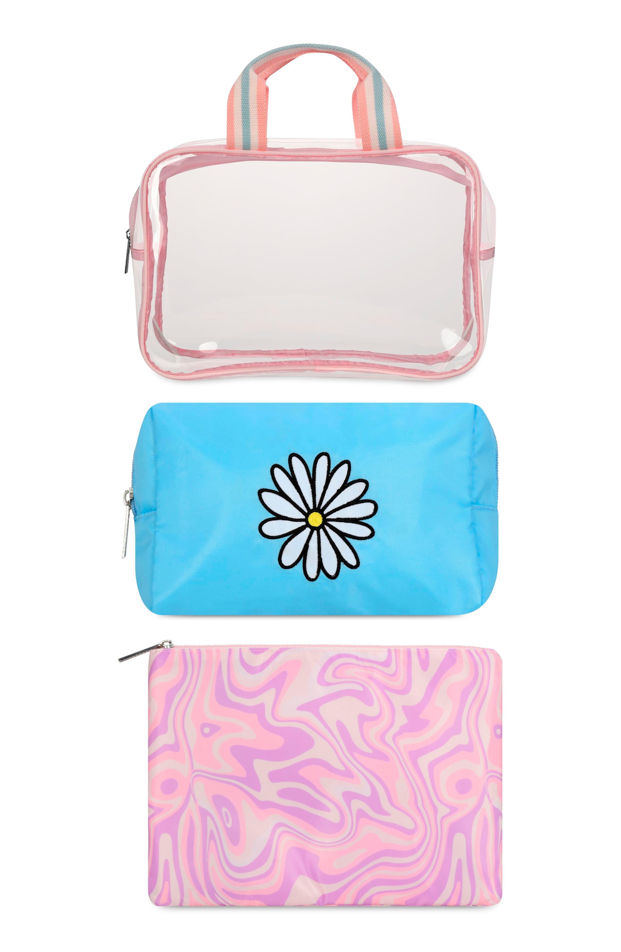 Iscream Kids' Crazy Daisies Set of 3 Cosmetic Cases | Nordstromrack