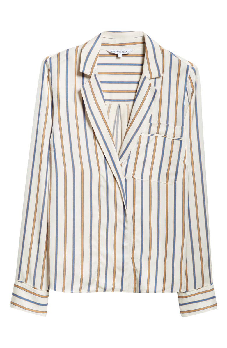 Veronica Beard Lusanne Stripe Long Sleeve Top | Nordstromrack