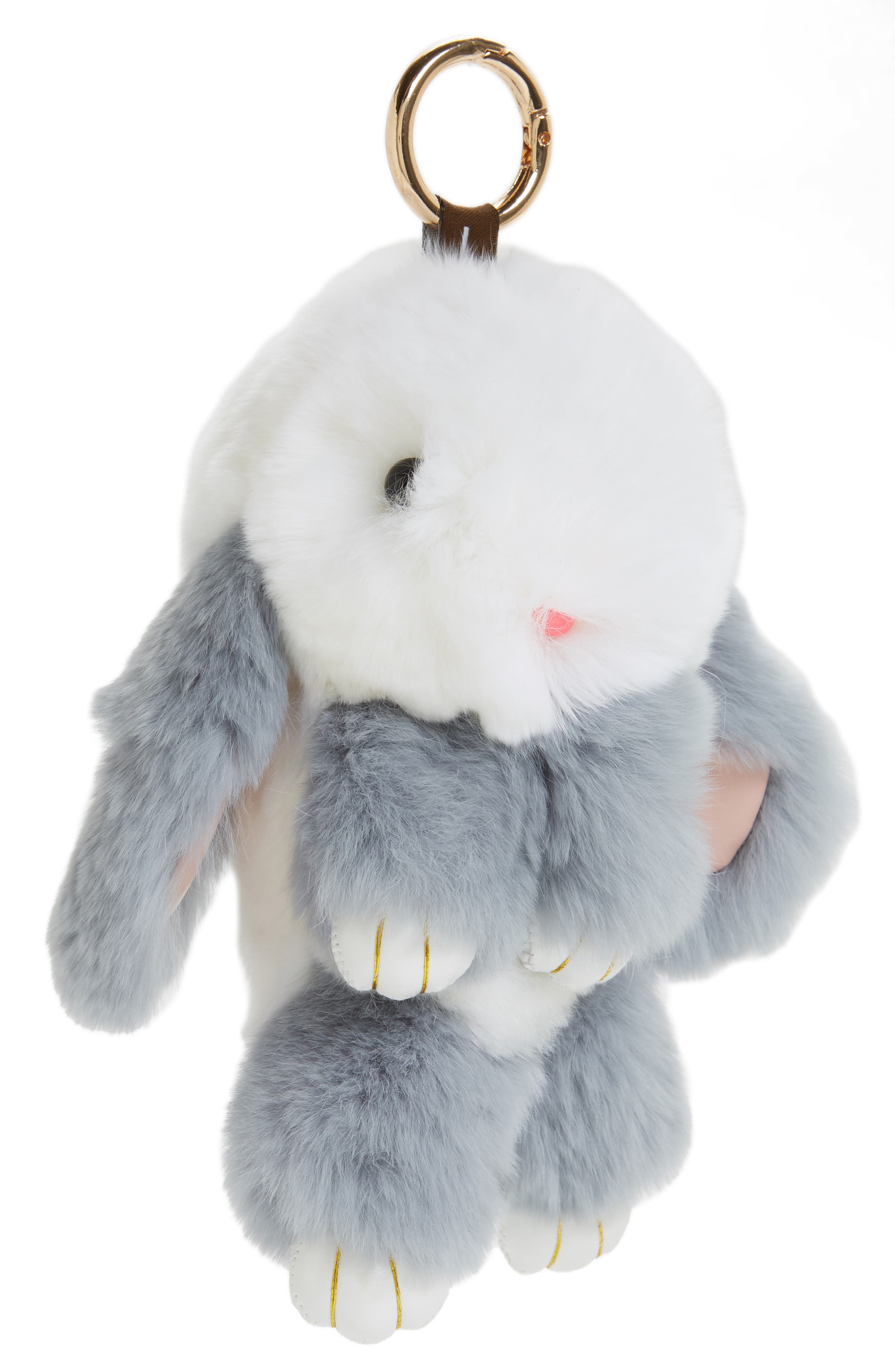 ZZDNU Natasha Couture Natasha Couture Genuine Rabbit Fur Bag Charm ...