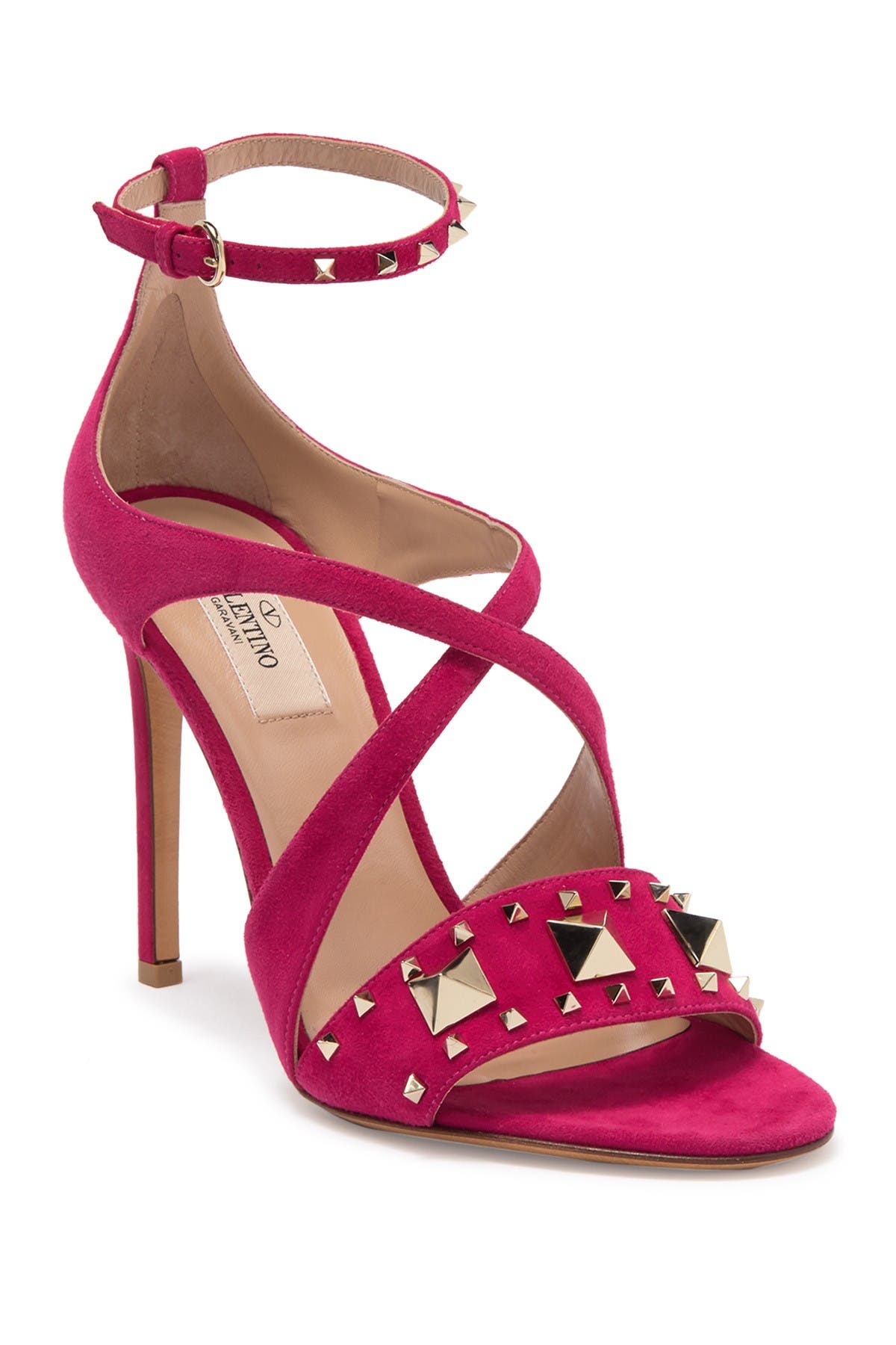 Valentino Garavani Strappy Pyramid Studded Stiletto Sandal | Nordstromrack