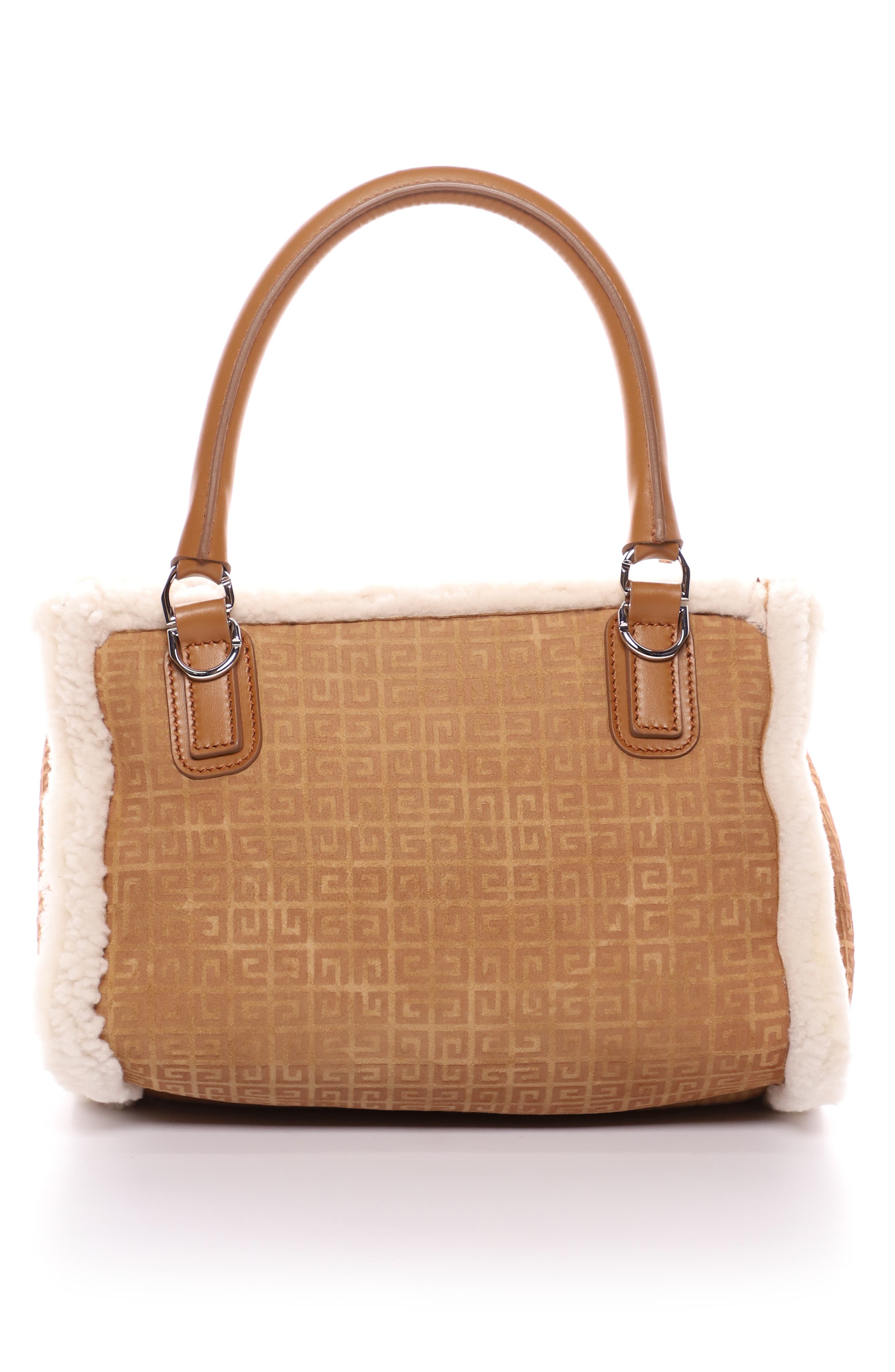 Givenchy Mini Pandora 4G suede & Genuine Shearling Shoulder Bag | Nordstrom