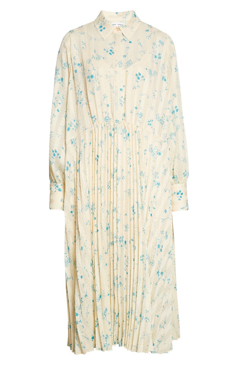 Samsøe Samsøe Dorothea Floral Pleated Long Sleeve Shift Dress ...
