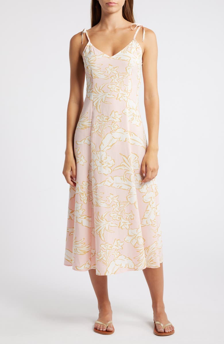 Billabong Sweet Sunshine Tie Strap Midi Sundress | Nordstromrack