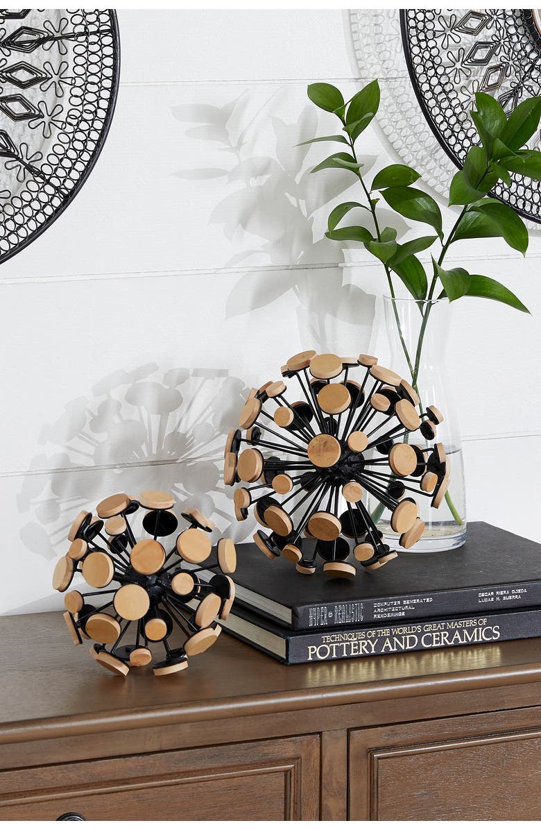 WILLOW ROW Brown Metal Modern Abstract Sculpture - Set of 2 | Nordstromrack