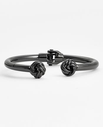 Cara 'Knot End' Hinged Cuff | Nordstrom