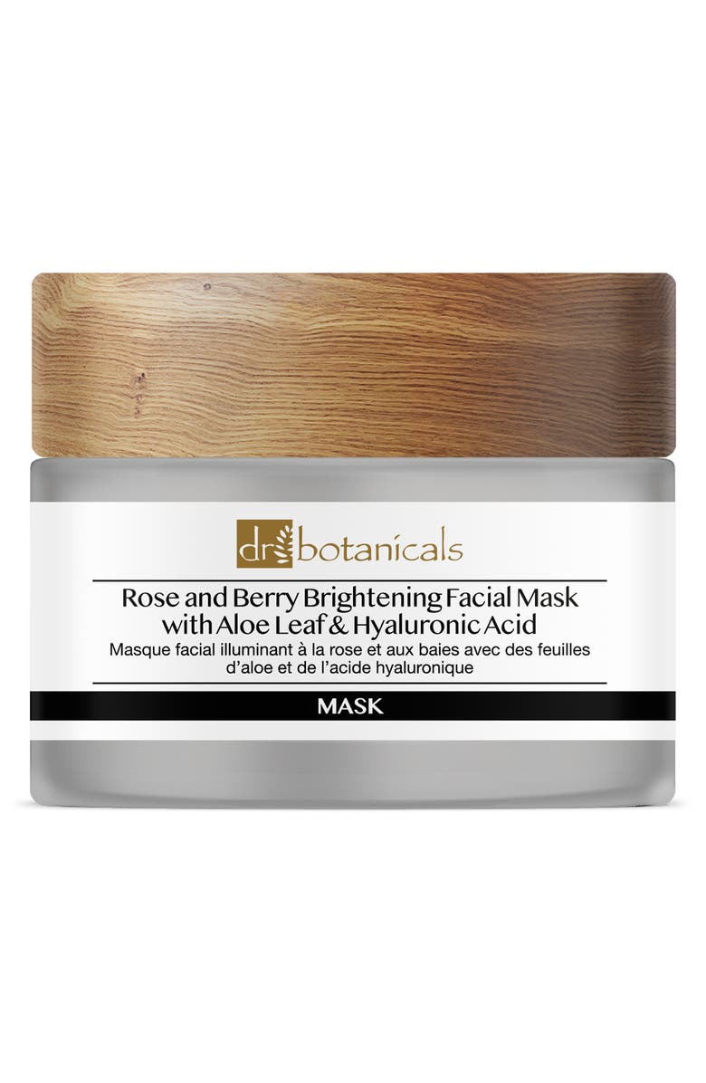 DR BOTANICALS Rose and Berry Brightening Facial Mask with Aloe Leaf ...