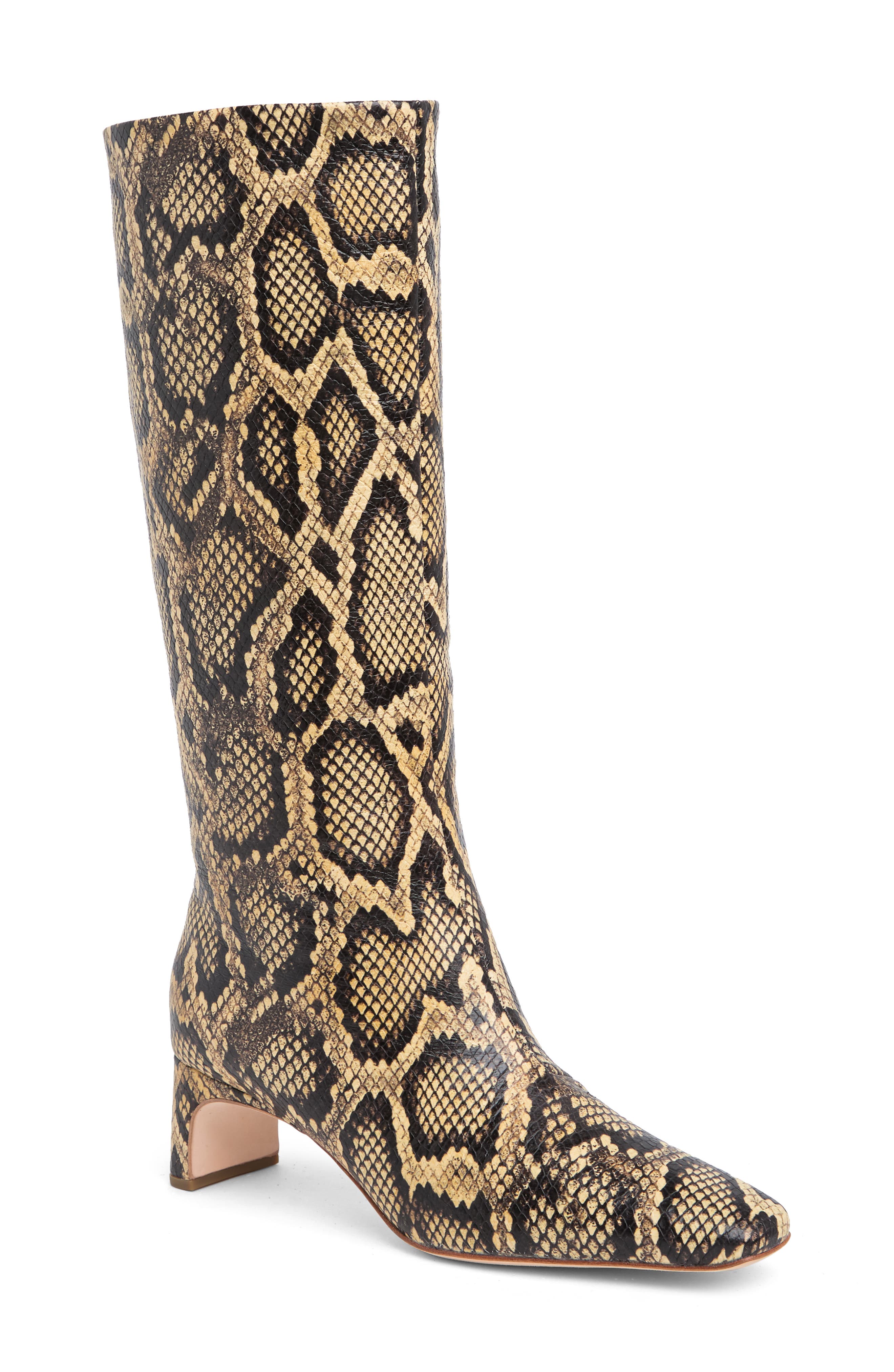 Loeffler Randall Leighton Snake Print Boot (Women) | Nordstromrack
