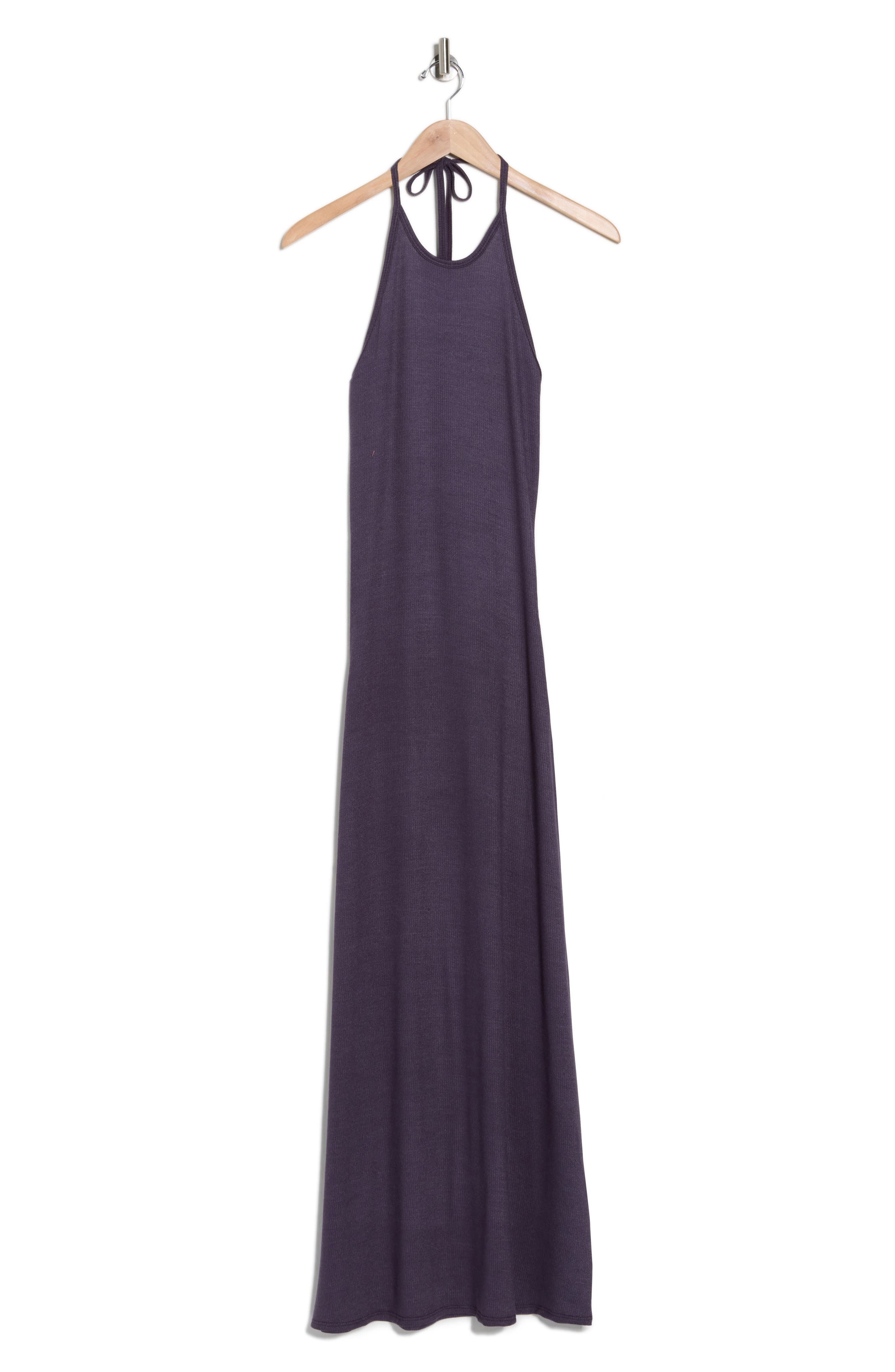 GO COUTURE Fitted Maxi Halter Dress | Nordstromrack