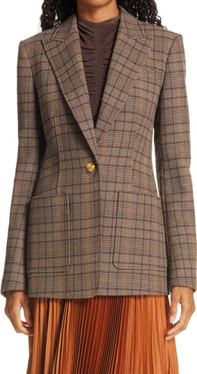 A.L.C. Hicks Check Single Button Blazer | Nordstromrack