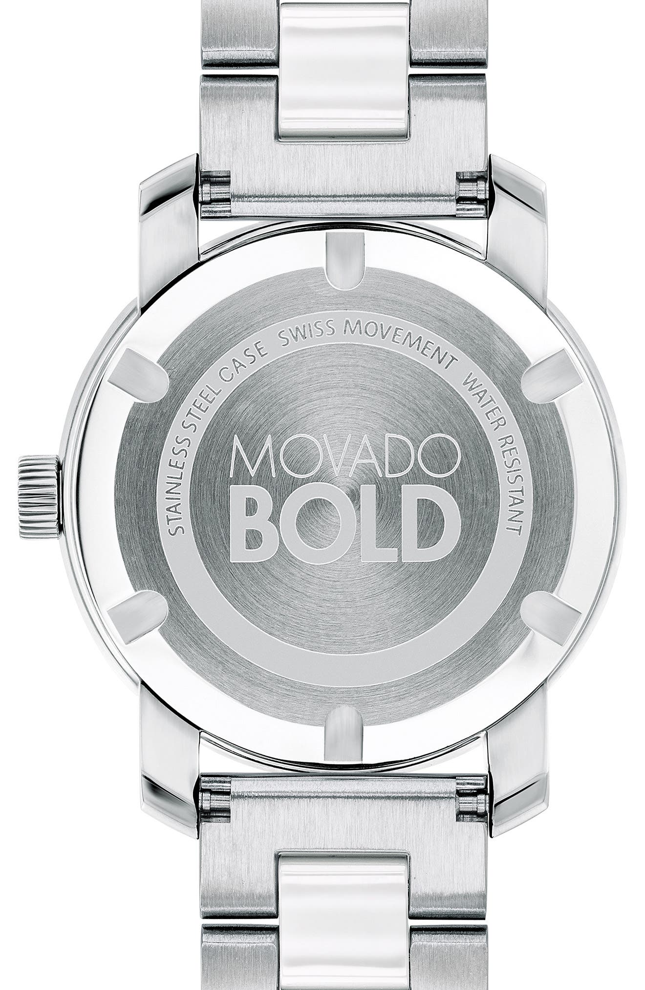 Movado Bold Pavé Dot Ceramic Bracelet Watch, 36mm | Nordstromrack