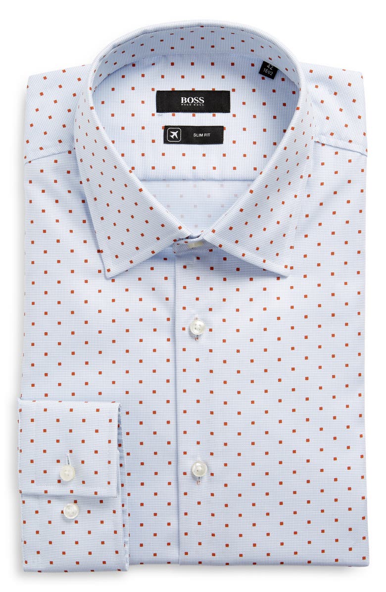 BOSS Jango Slim Fit Microdot Dress Shirt | Nordstrom