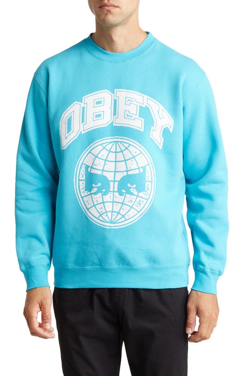 Obey Icon Planet Graphic Pullover | Nordstromrack
