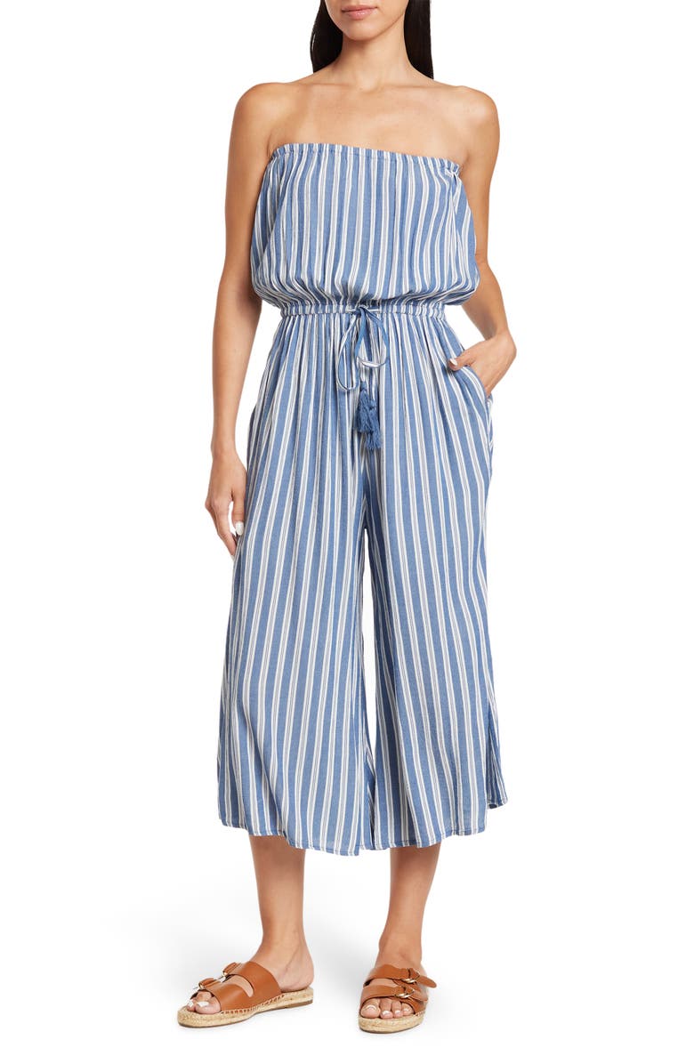 Elan Strapless Culottes Romper | Nordstromrack