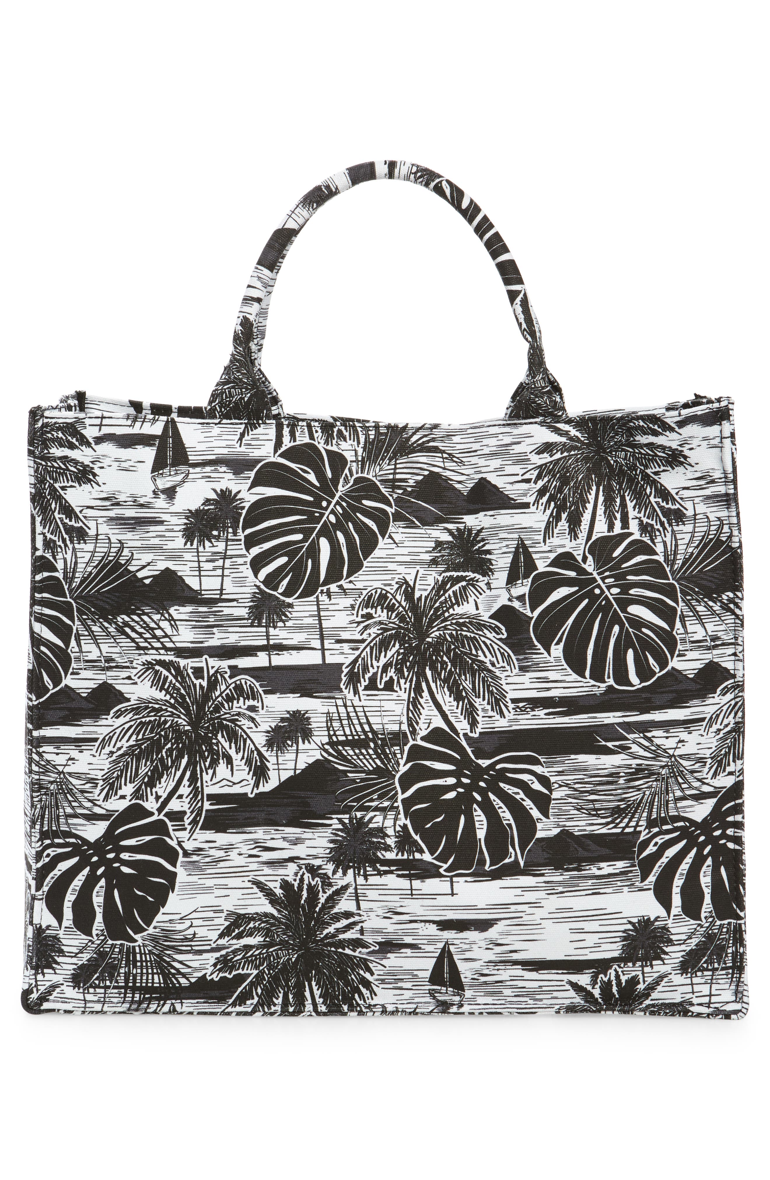 TWIG AND ARROW Tropcial Canvas Tote Bag | Nordstromrack