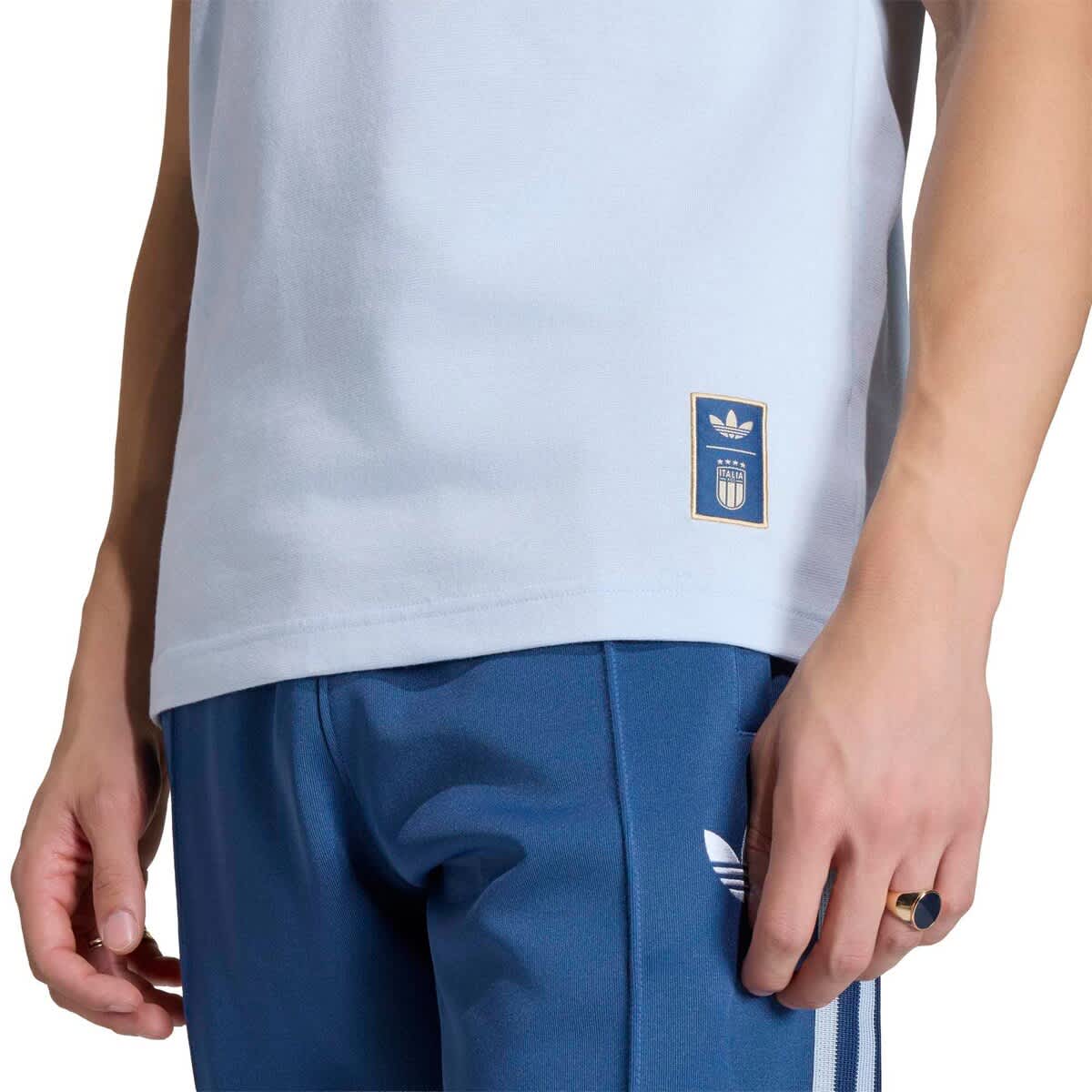adidas Men's adidas Light Blue Italy National Team Originals T-Shirt ...