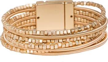 SAACHI Scarlett Beaded Layered Wrap Bracelet | Nordstromrack