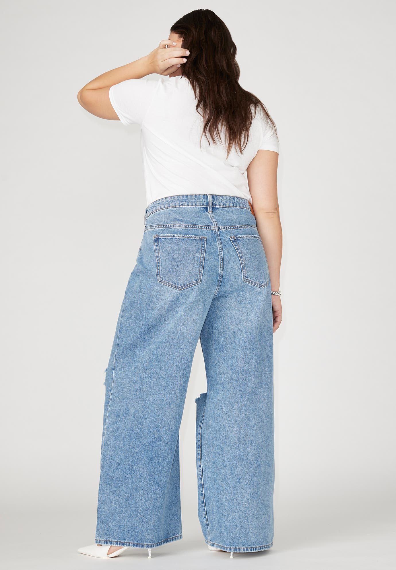 ELOQUII The Yvette Rigid Wide Leg Jean | Nordstrom