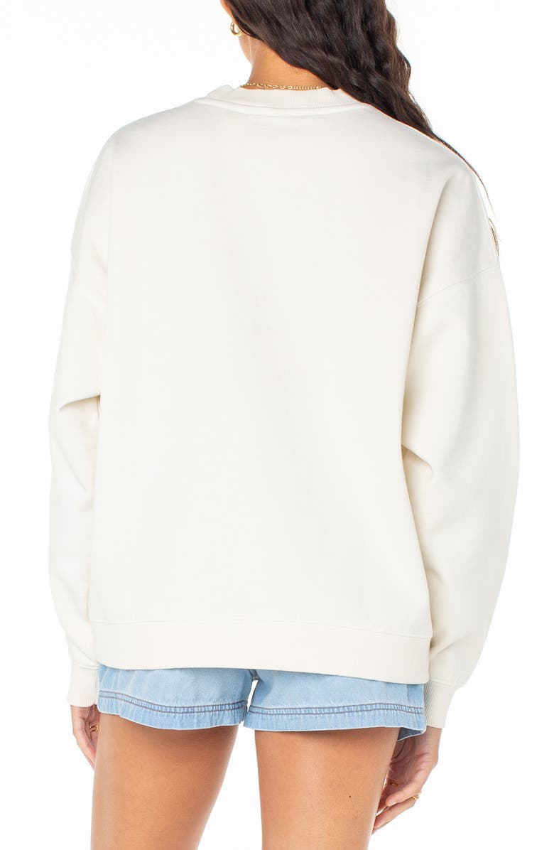 Roxy Line-Up Heart Oversize Graphic Sweatshirt | Nordstromrack