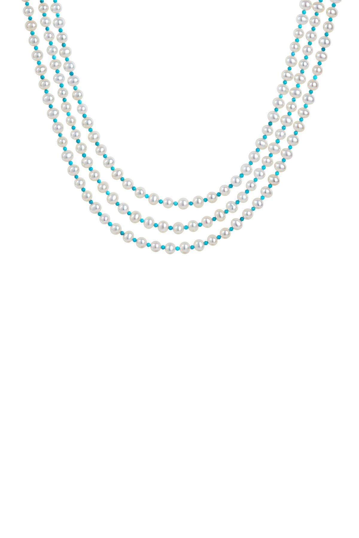 LAGOS 18K Gold & Sterling Silver Icon Triple Strand Turquoise Necklace ...