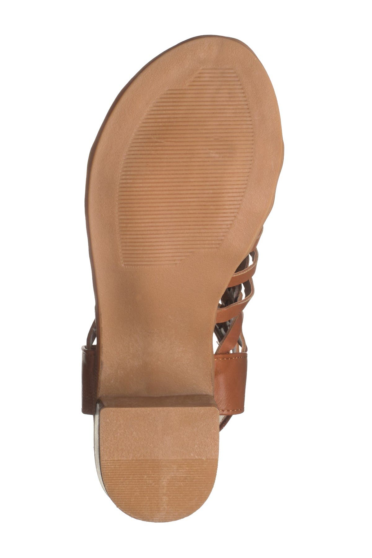 OLIVIA MILLER Gladiator Metallic Block Heel Sandal | Nordstromrack