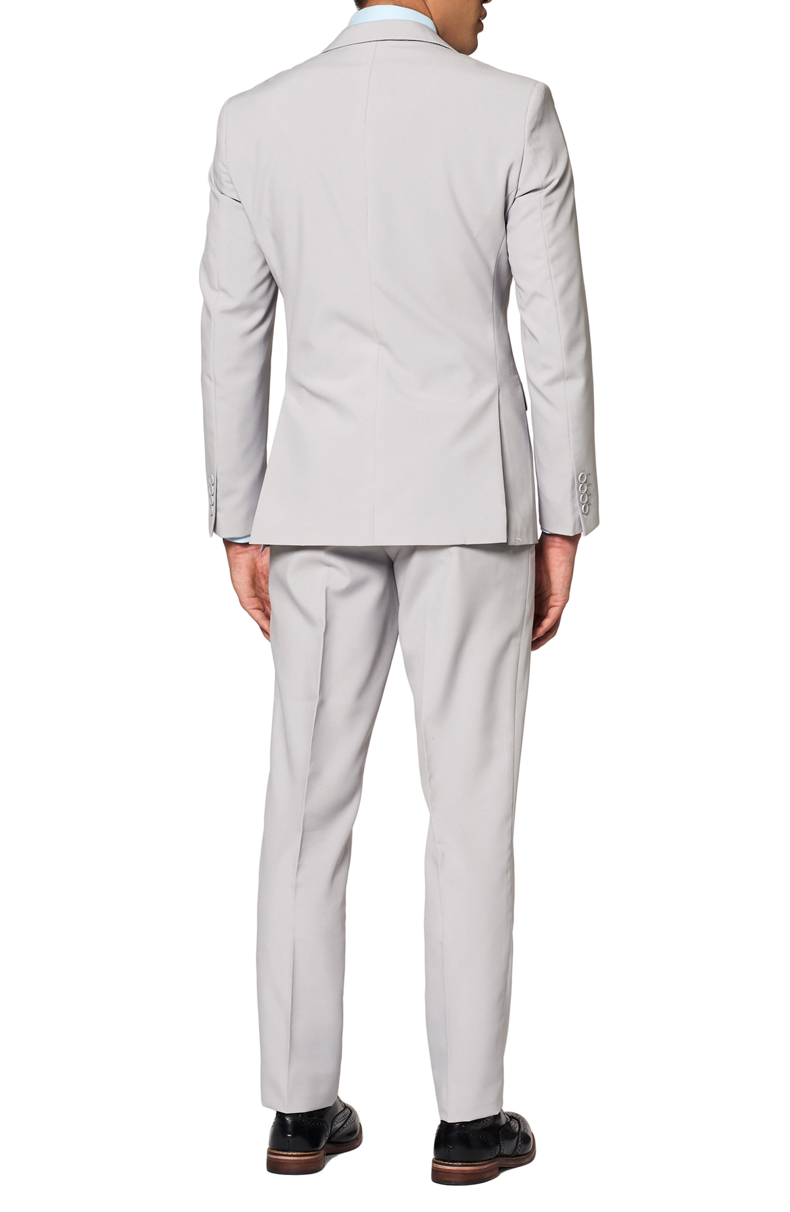 OppoSuits Groovy Grey Slim Fit Two-Piece Suit & Tie Set | Nordstrom