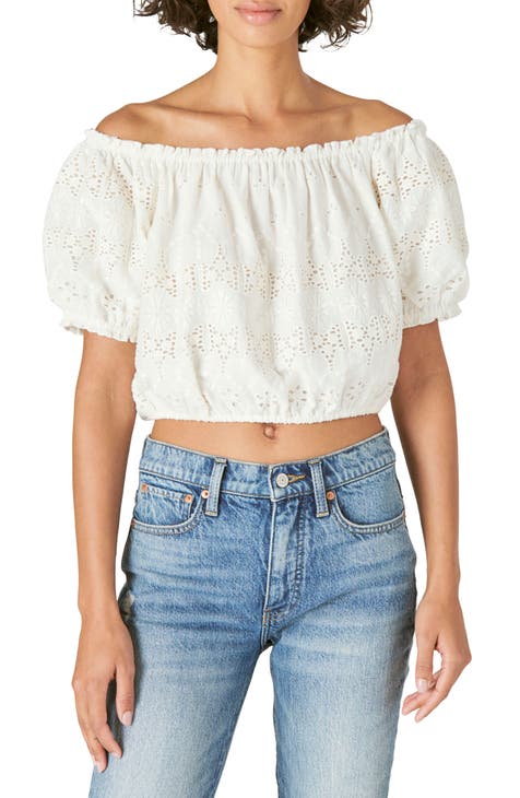 Off the Shoulder Crop Tops for Women | Nordstrom Rack
