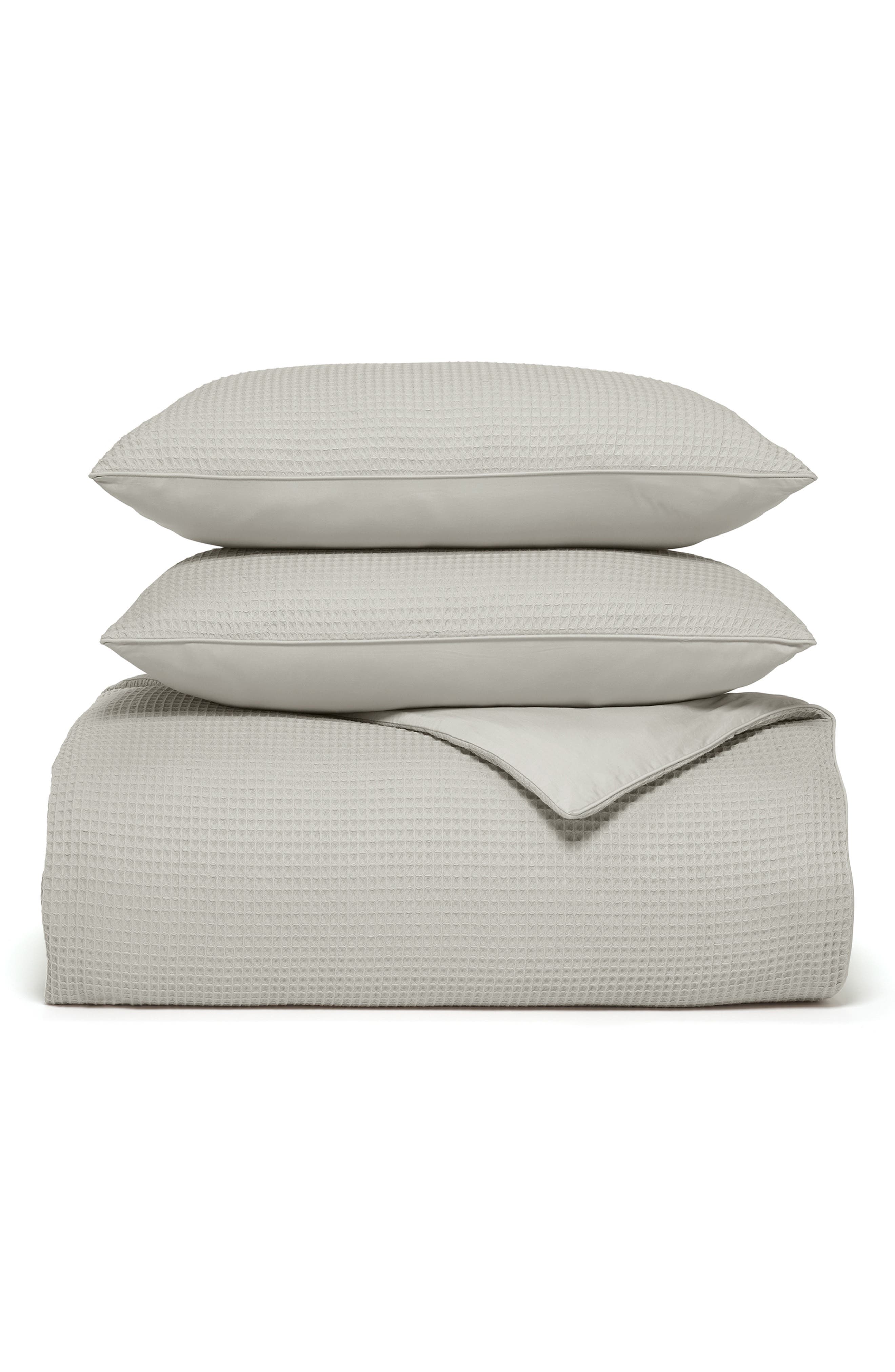 Boll & Branch Waffle Weave Organic Cotton Duvet Cover & Sham Set ...