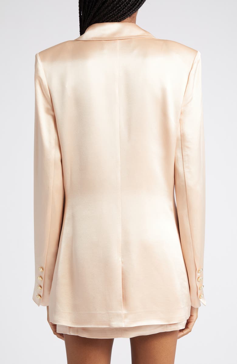 Retrofête Leo Shoulder Pad Satin Blazer | Nordstromrack