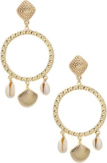 Ettika Shell Statement Earrings | Nordstrom