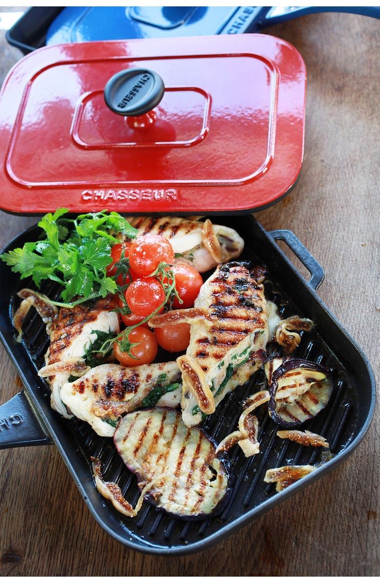 FRENCH HOME 10" Red French Enameled Cast Iron Panini Press | Nordstromrack