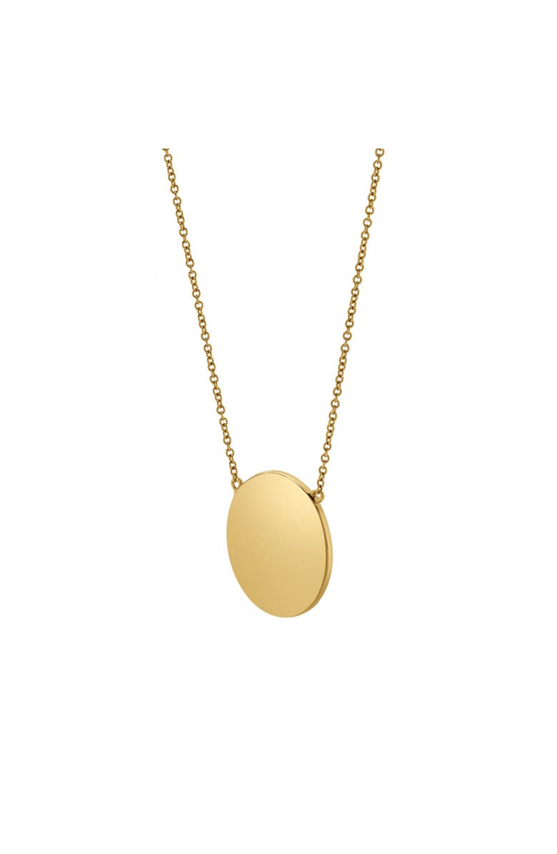 LuvMyJewelry Soleil Palm Diamond Studded Round Disc Pendant Necklace in ...