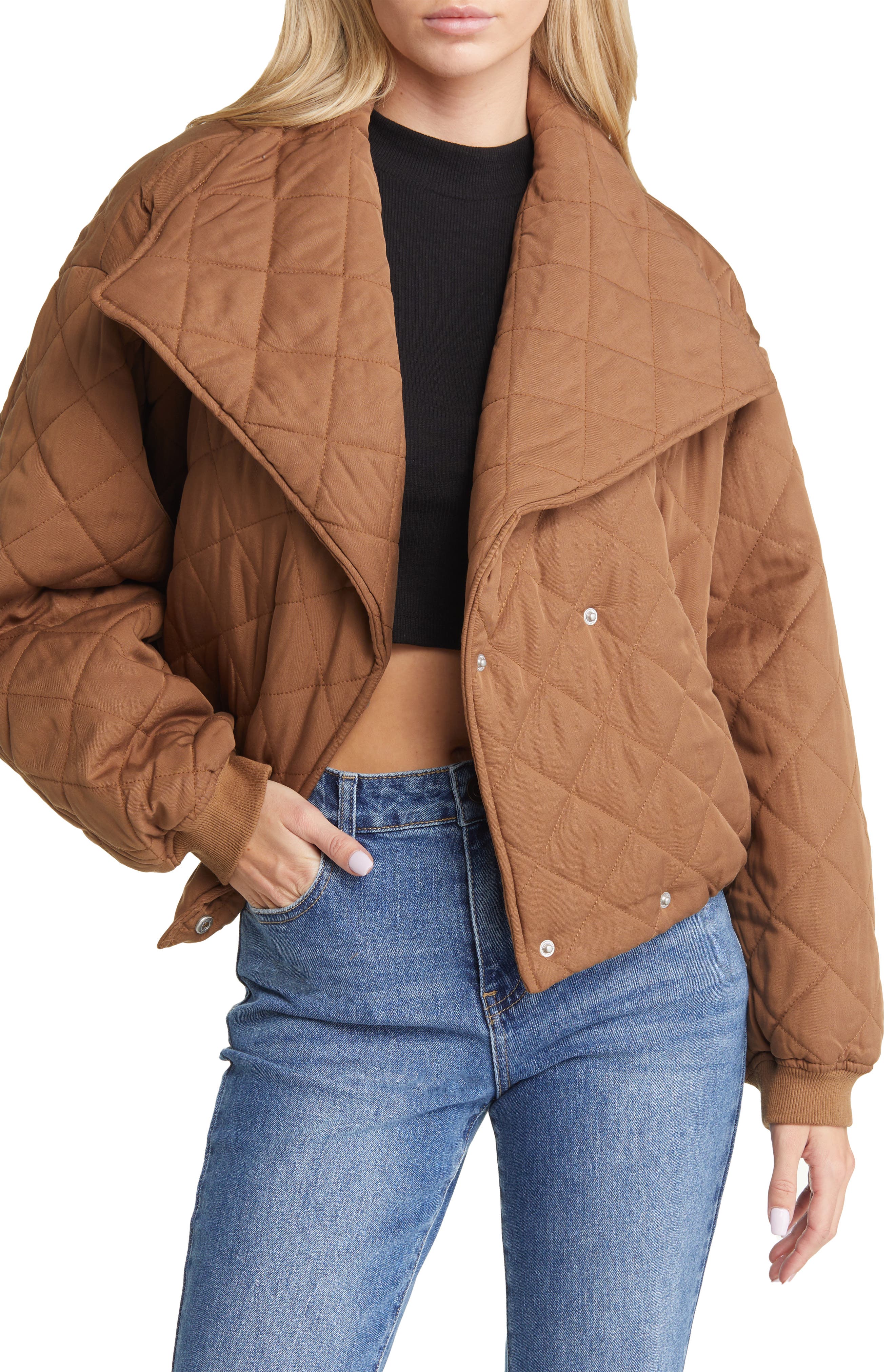 BLANKNYC Quilted Crop Jacket | Nordstromrack
