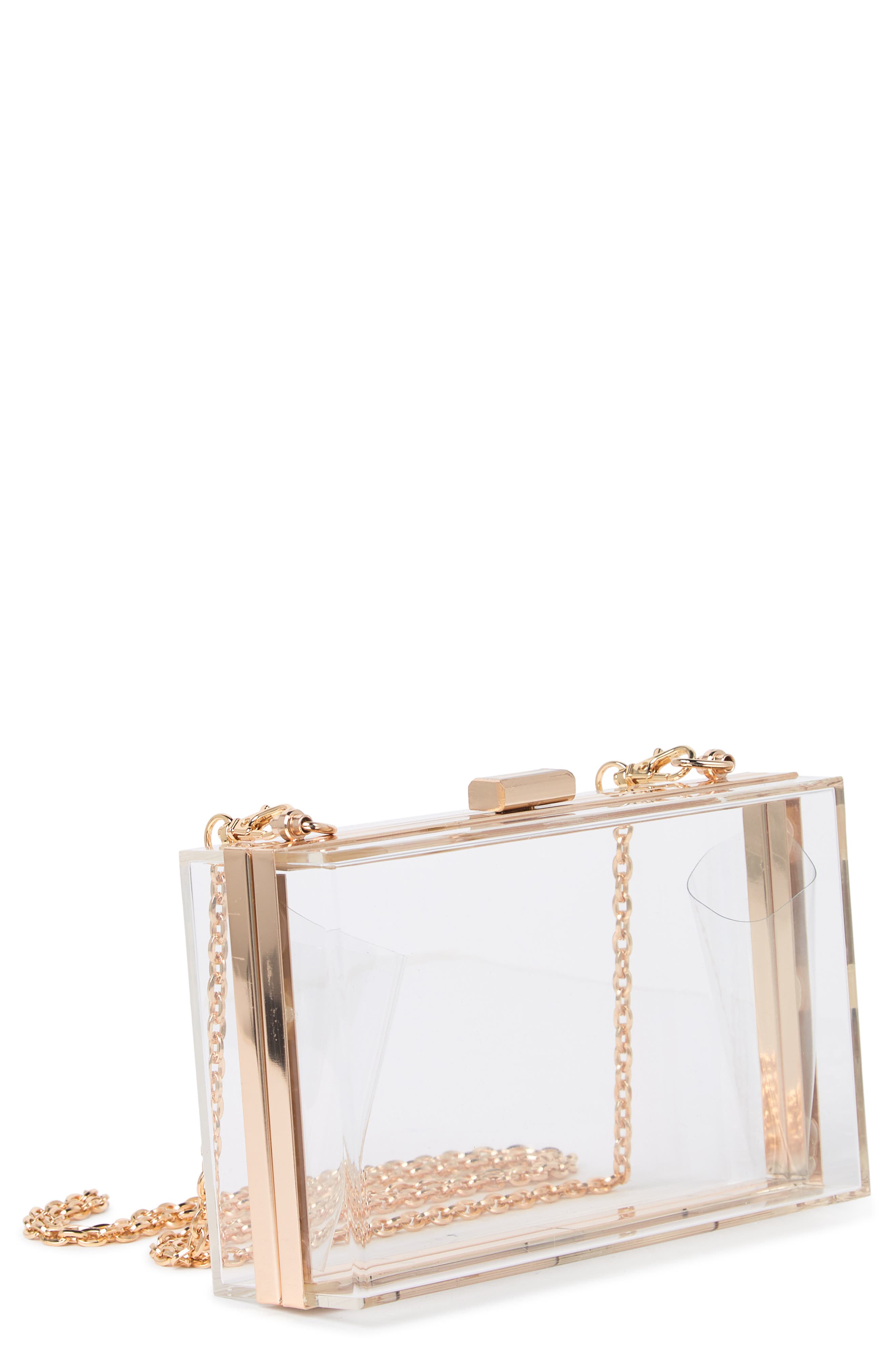 URBAN EXPRESSIONS HANDBAGS Urban Expressions Clear Box Clutch Crossbody ...