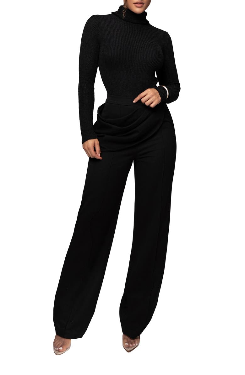 JLUXLABEL Carli Turtleneck Rib Top | Nordstrom