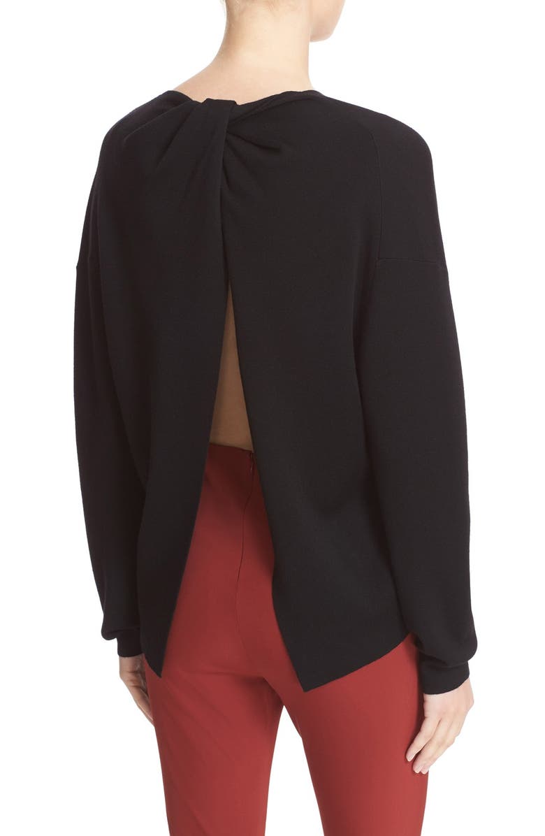 Theory Twylina B Split Back Merino Wool Sweater | Nordstrom