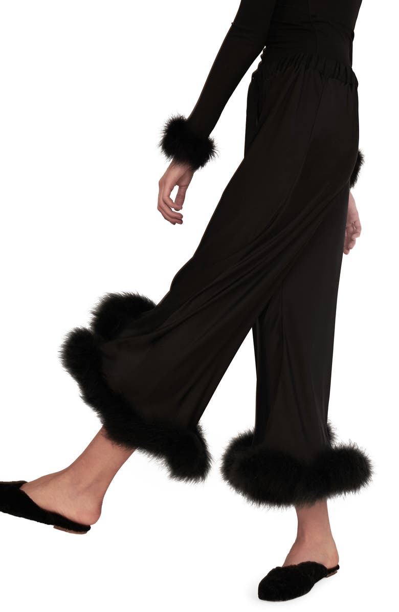 Sleeper Boudoir Pajama Pants with Detachable Feather Trim | Nordstromrack