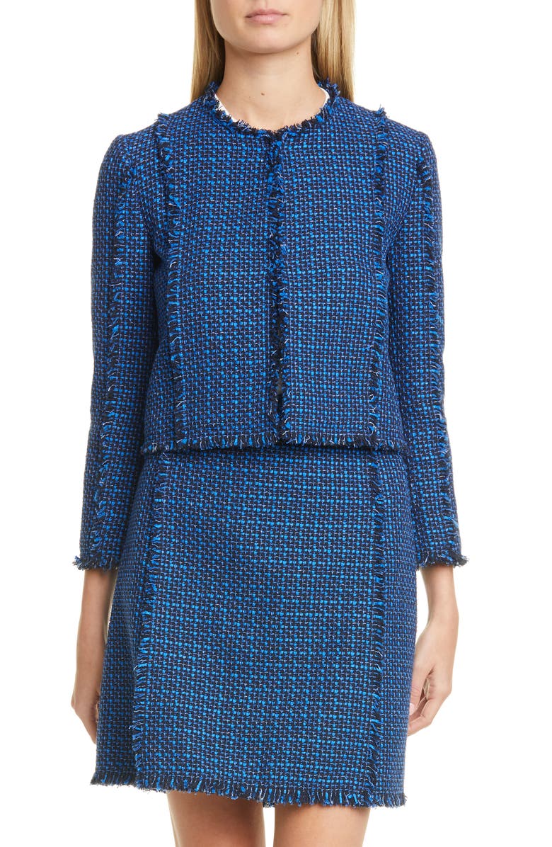 BOSS Johellana Crop Tweed Jacket | Nordstrom