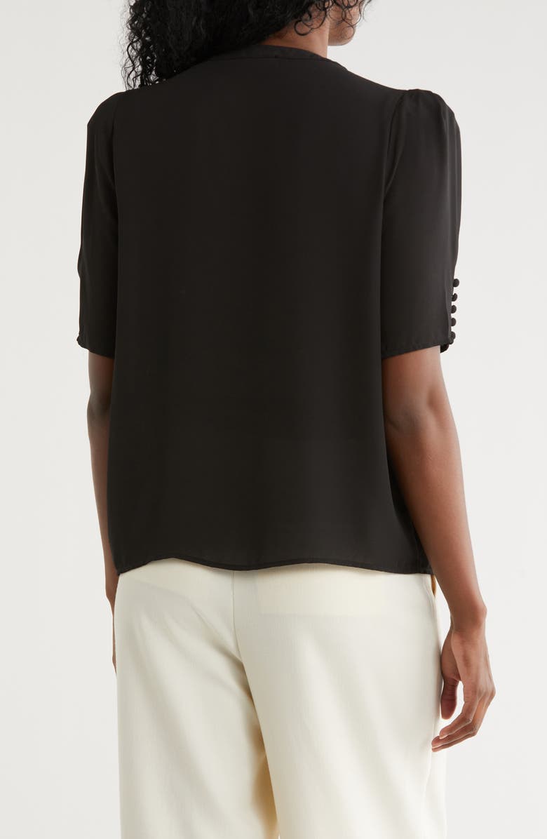 T Tahari Woven Tie Neck Top | Nordstromrack