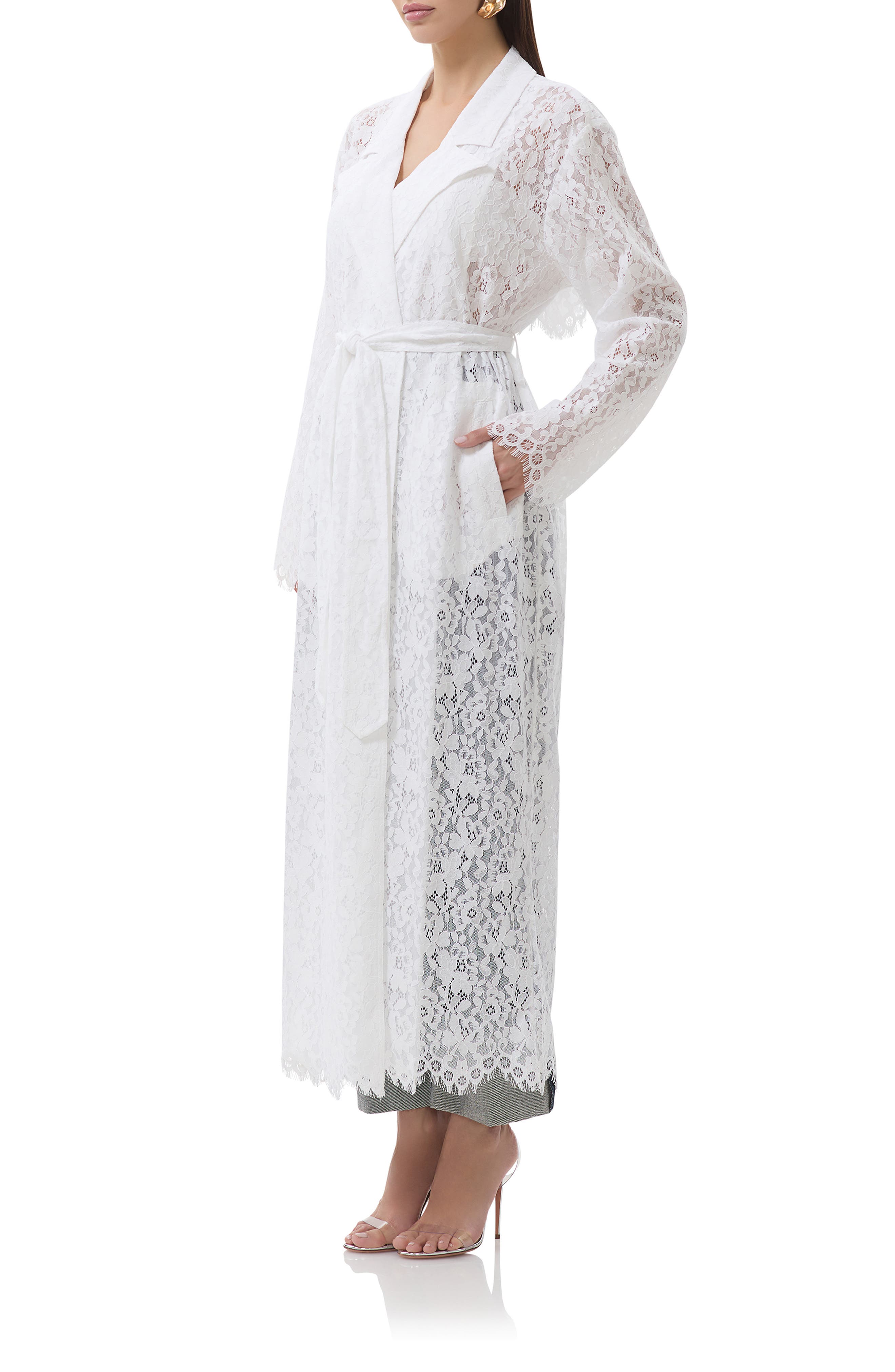 AFRM Earhart Lace Trench Coat | Nordstromrack