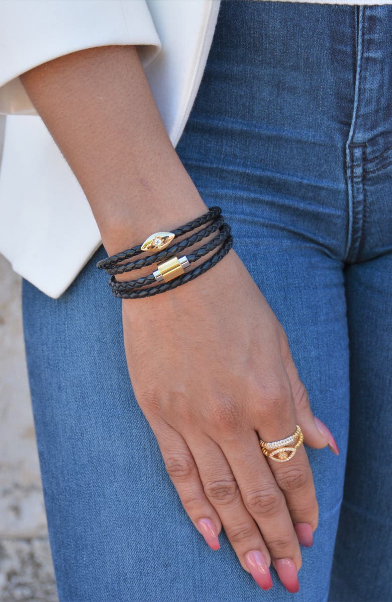 Liza Schwartz Set of 2 Starlight Evil Eye & Original Triple Wrap ...