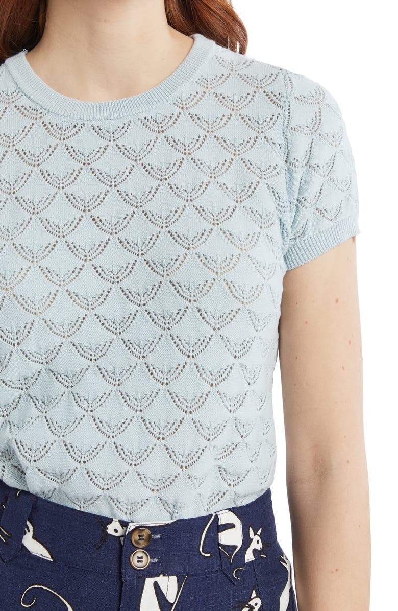 ModCloth Pointelle Sweater | Nordstrom