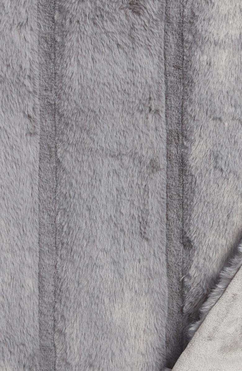 Nordstrom Sheared Stripe Faux Fux Throw Blanket | Nordstromrack