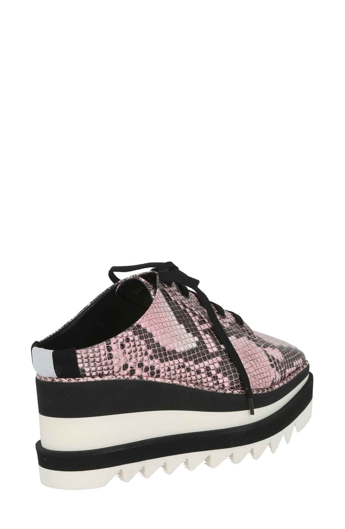 Stella McCartney Elyse Snakeskin Print Platform Wedge Sneaker (Women ...
